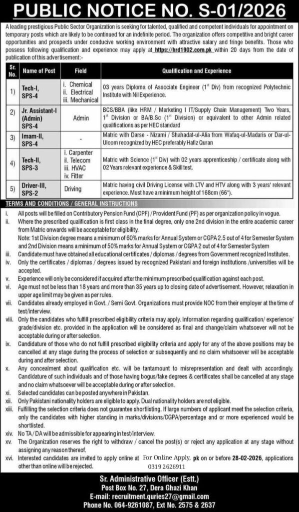 PAEC Pakistan Atomic Energy 2026 - Apply Online for SPS-2 to SPS-4 ...